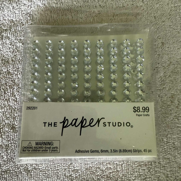 The Paper Studio | Office | The Paper Studio Adhesive Gems 6mm Clear ...